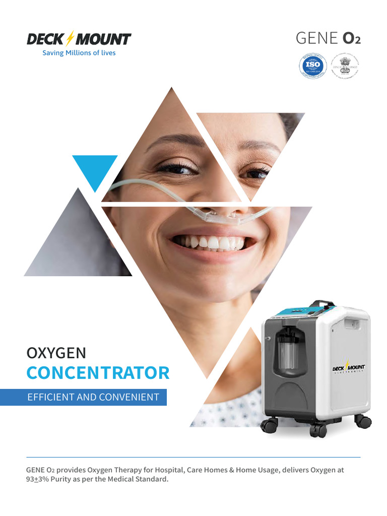 Deck Mount Oxygen-Concentrator Gene O2 | PDF | Respiration | Medical Specialties