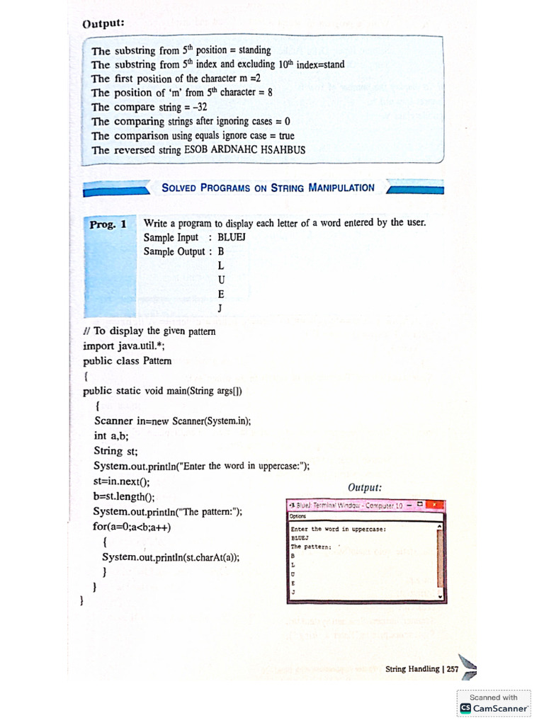 String Programs - Term1 | PDF