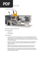 Centre Lathe Safety and Hazards | PDF | Switch | Manufactured Goods