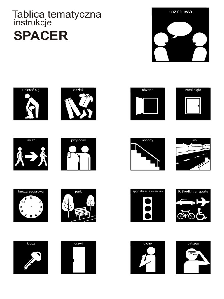 Spacer - Piktogramy | PDF