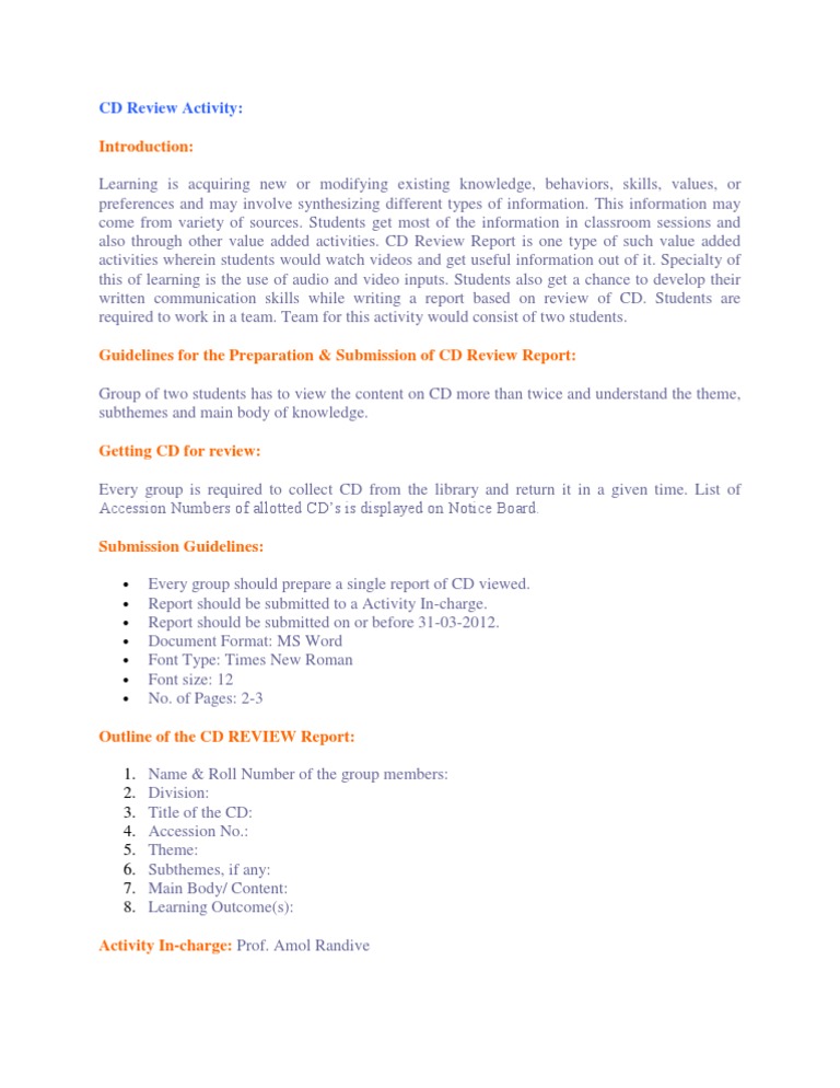 CD Review Activity | PDF | Career & Growth | Business