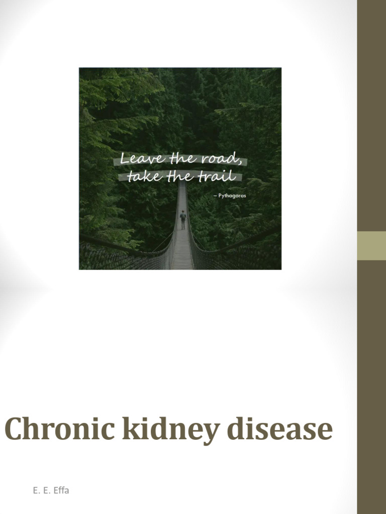 Chronic Kidney Disease 1 | PDF | Chronic Kidney Disease | Nephrology