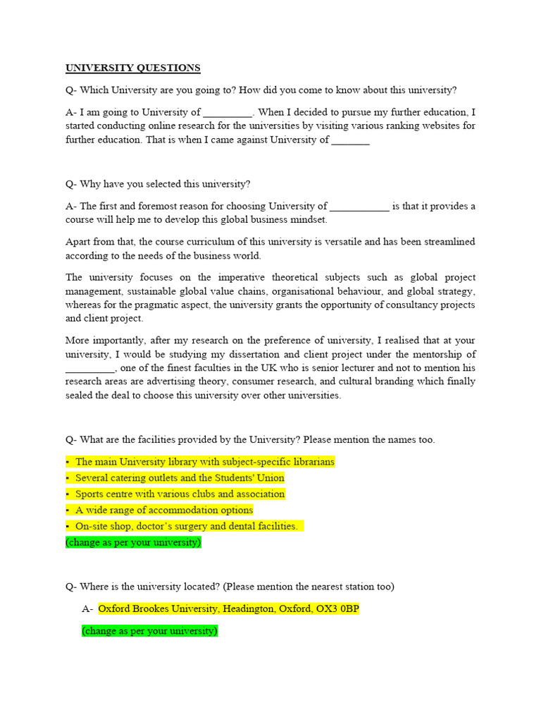 Pre-Cas Interview UK Questions and Answers. | PDF | Curriculum | Knowledge