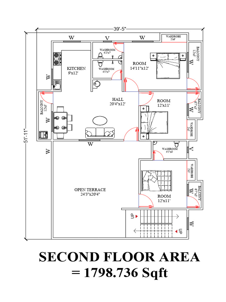 Navin Sir Second Floor Plan | PDF