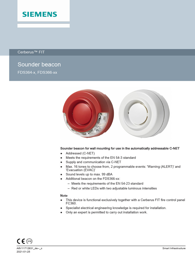 A6V12435942 - Sounder Beacon - en | PDF | Electrical Engineering ...