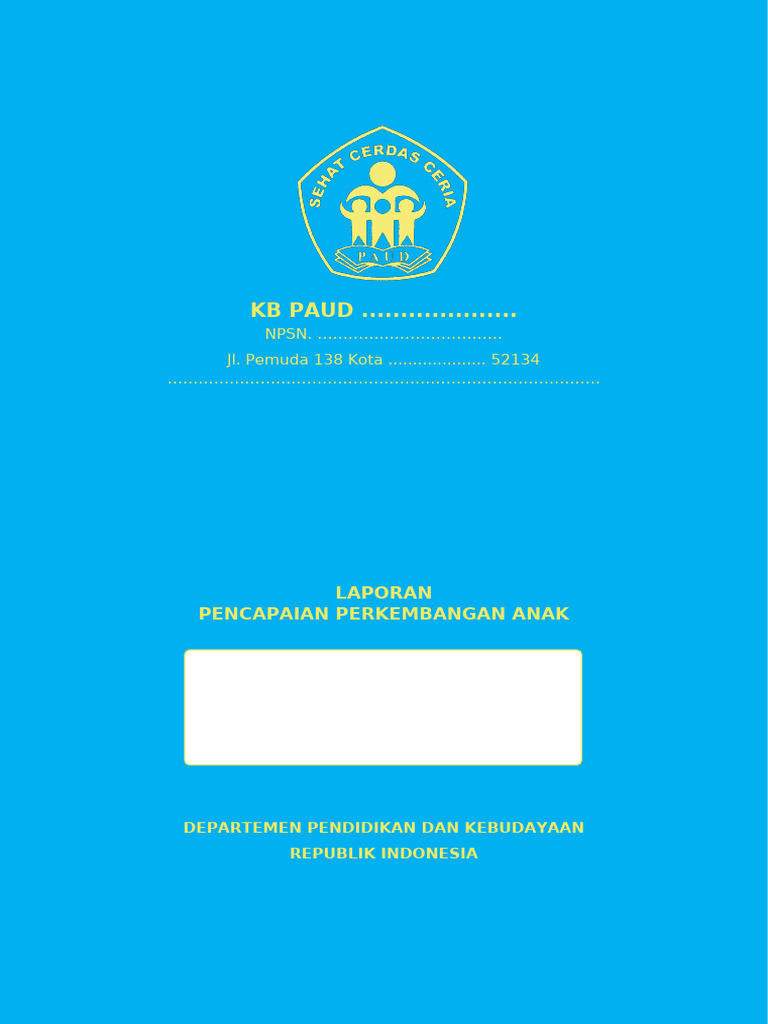 RAPORT PAUD KB KURIKULUM 2013 DESAIN v3 | PDF