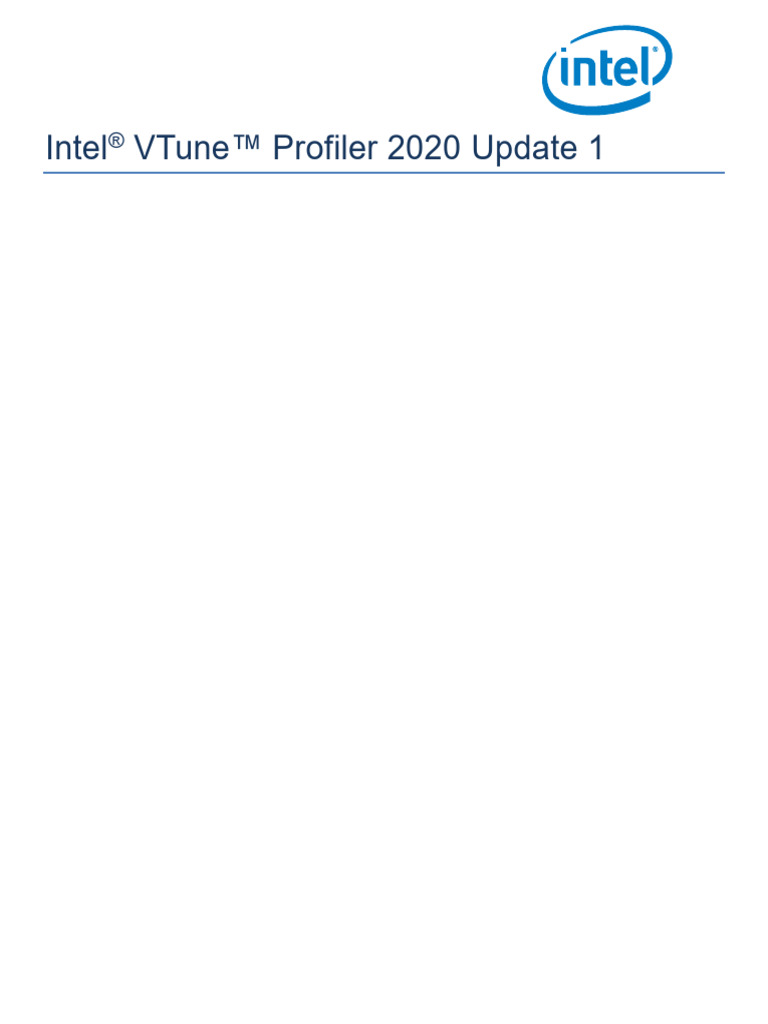 Intel Vtune Profiler 2020 U1 Release Notes | PDF | Graphics Processing ...