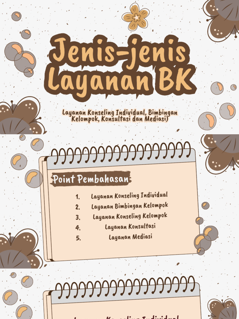 Jenis Layanan Bimbingan Konseling BK | PDF