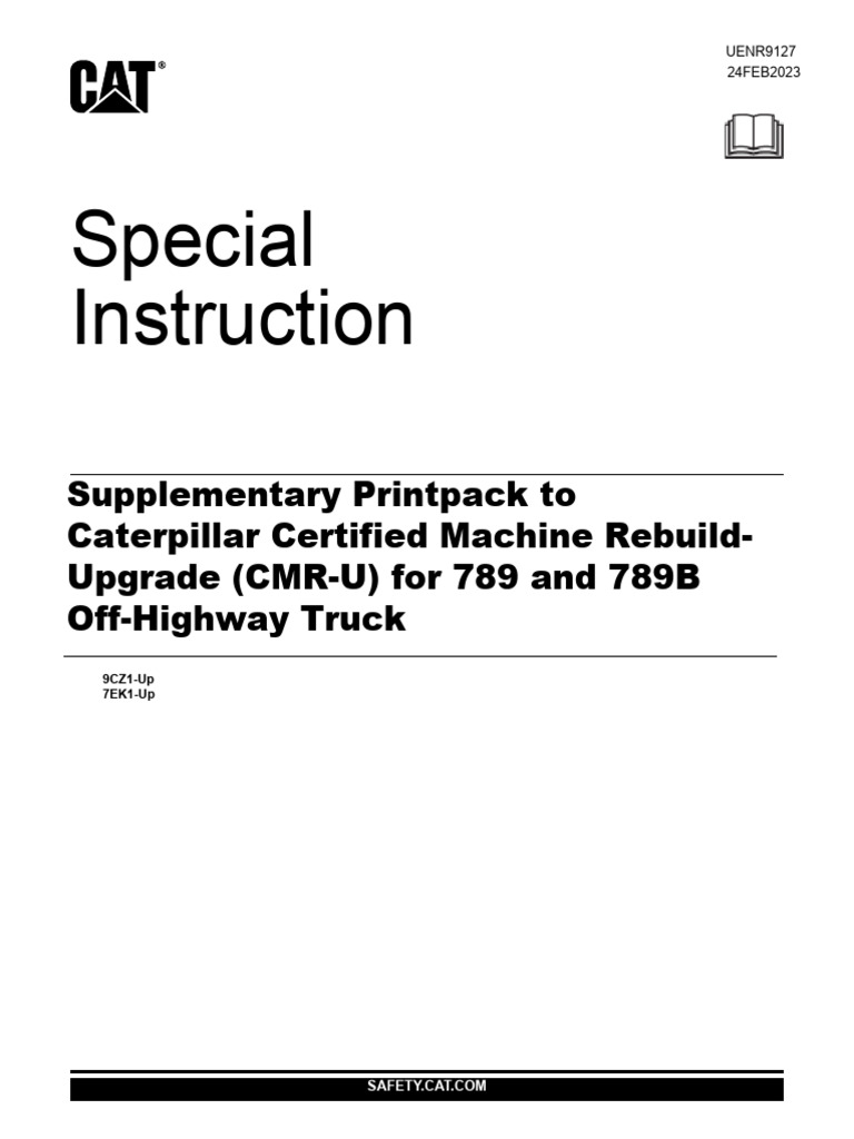 UENR91270001 789 Supplementary Pack | PDF