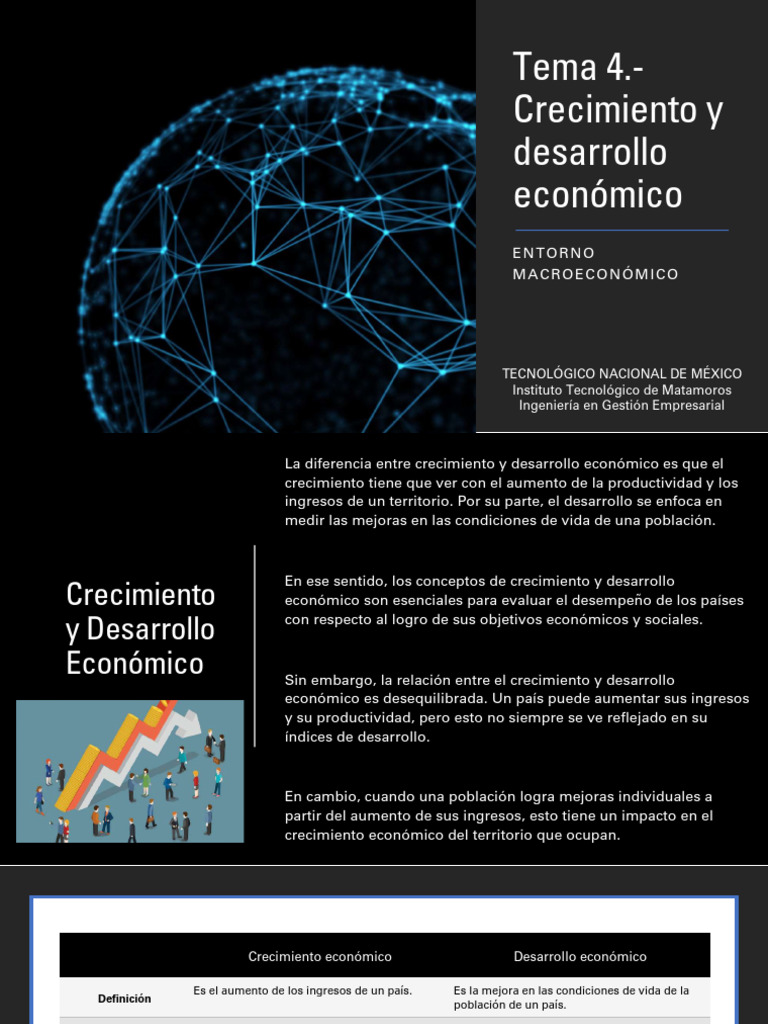 Crecimiento vs. Desarrollo Económico en México | PDF | Crecimiento ...
