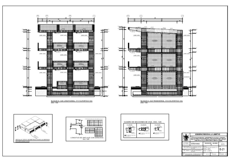 Estructuras Elevaciòn Bloque 03 | PDF | Albañilería | Edificio sustentable