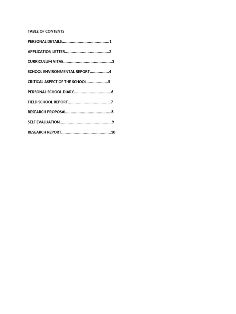 Table of Conten-Wps Office | PDF