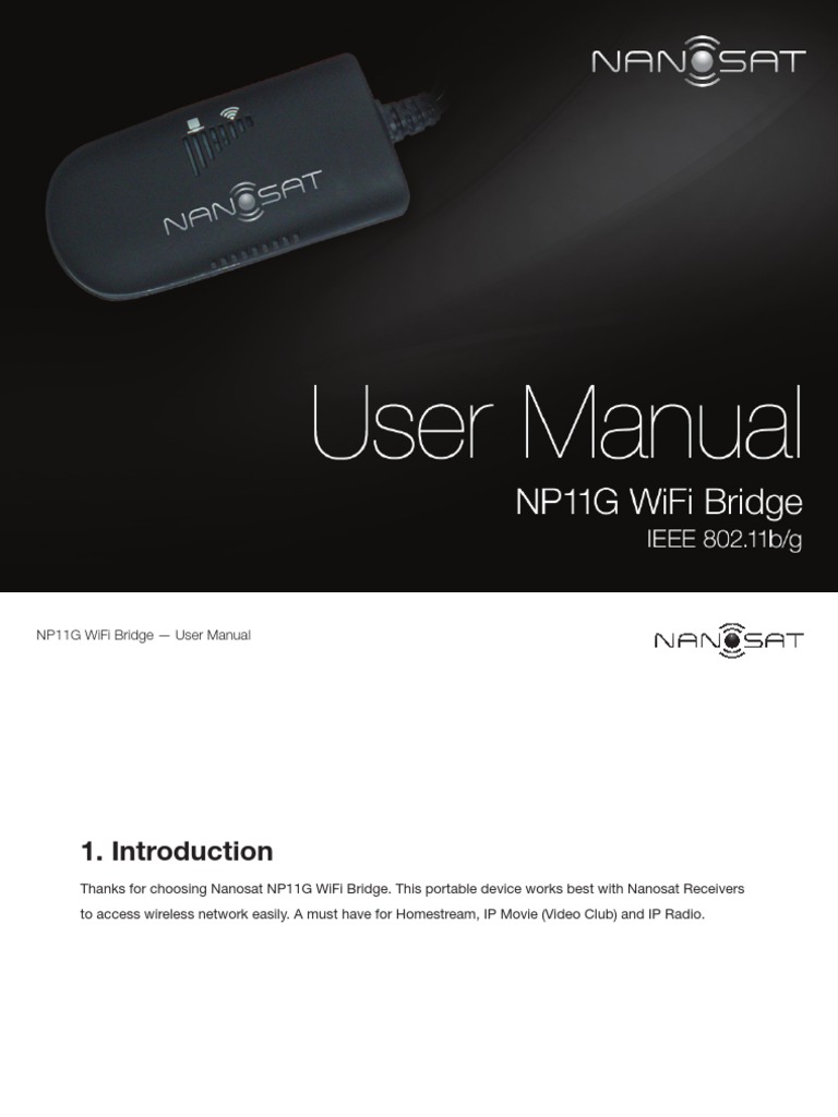 NP11G Manual | PDF | Wi Fi | Data Transmission