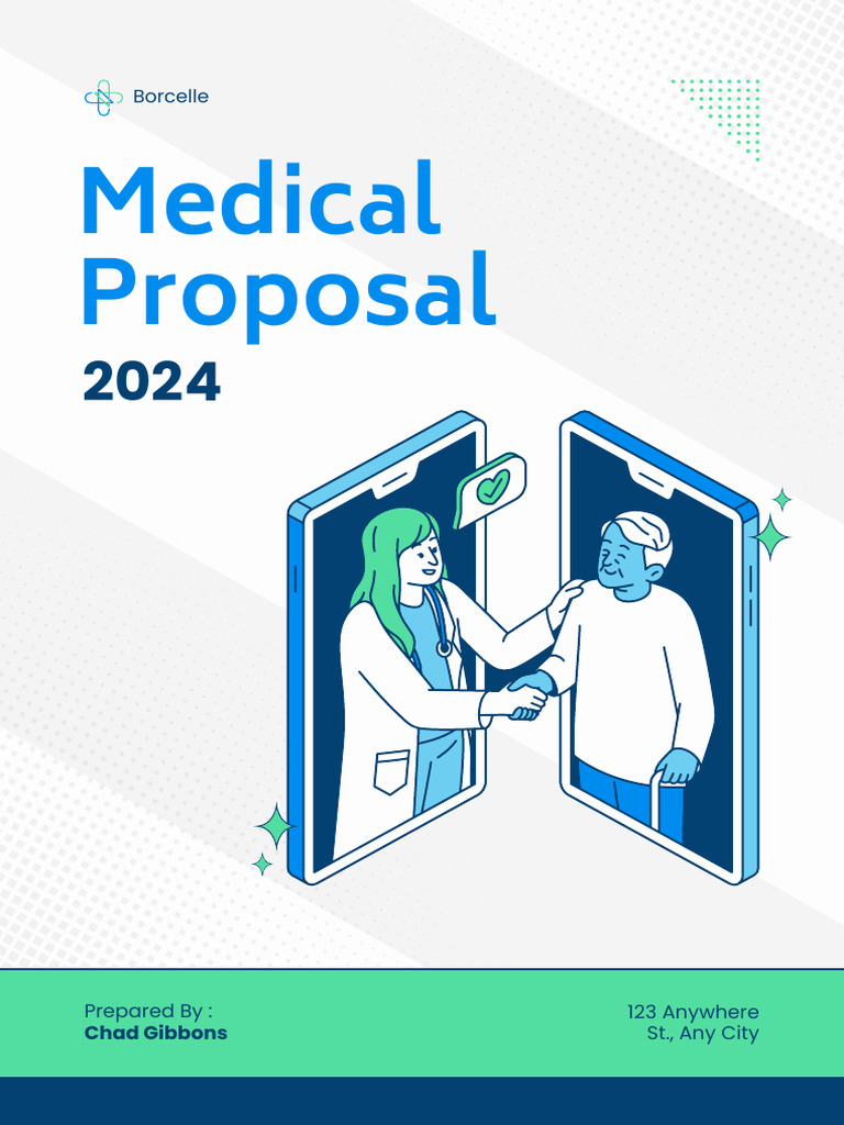 Blue and Green Simple Medical Proposal Cover Page | PDF