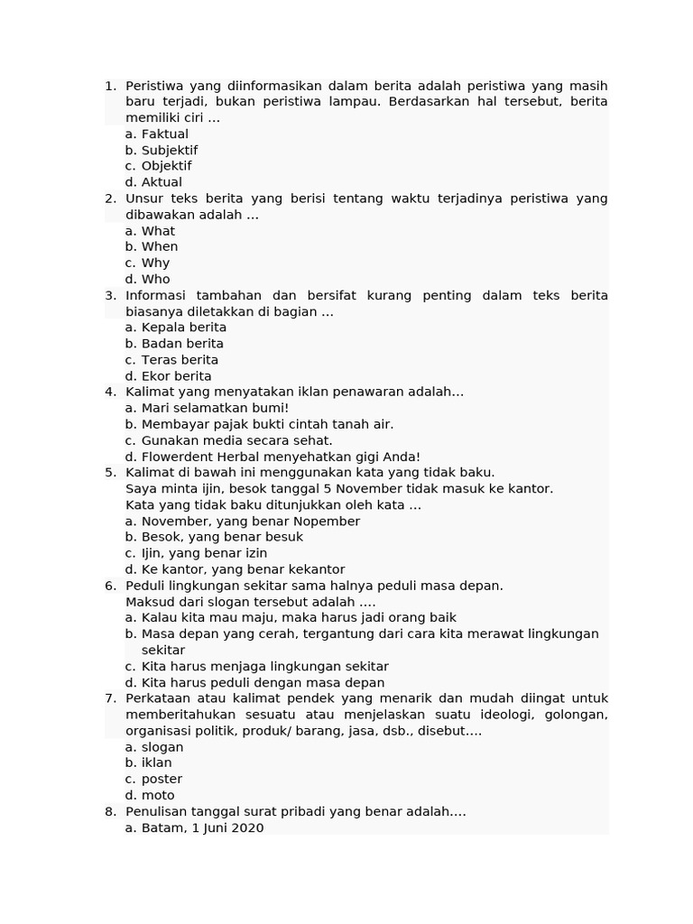 SOAL ASAJ 2025 | PDF