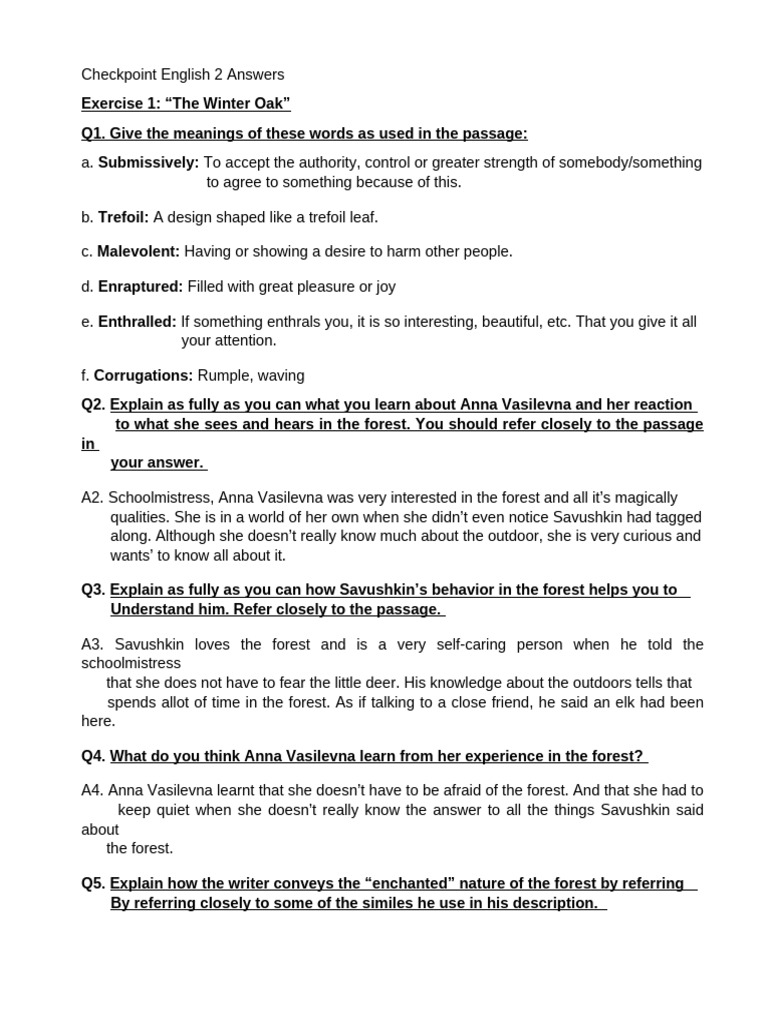 Textbook 2 - Chapter 1 Answers | PDF