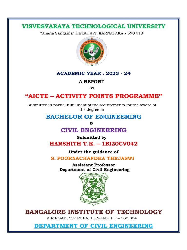 Aicte Activity Points | PDF