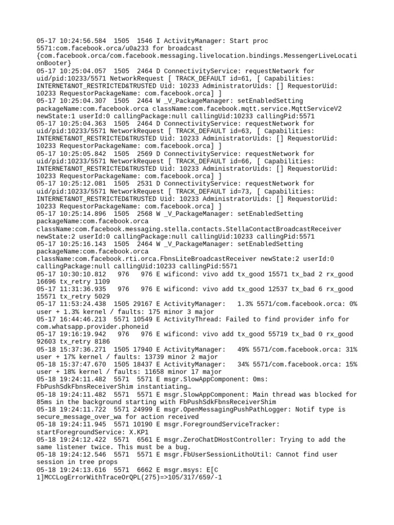 Log | PDF | System Software | Mobile Computers