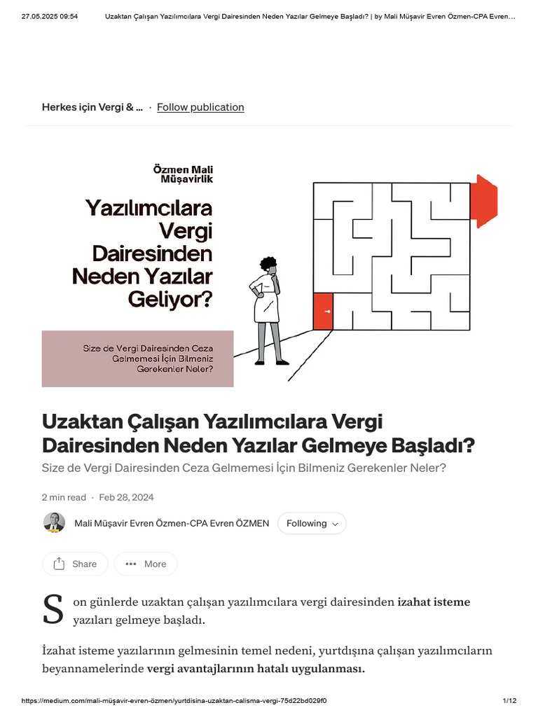 Uzaktan Al An Yaz L MC Lara Vergi Dairesinden Neden Yaz Lar Gelmeye Ba Lad ? | PDF