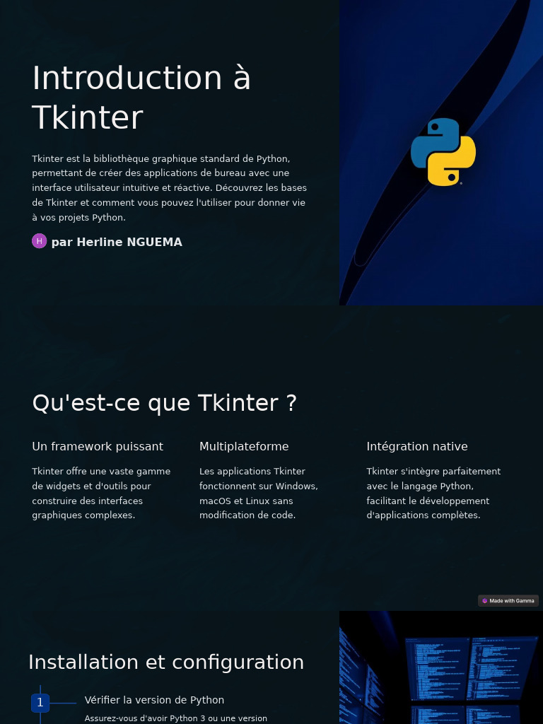 Introduction-a-Tkinter | PDF | Python (Langage de programmation) | Environnement de développement