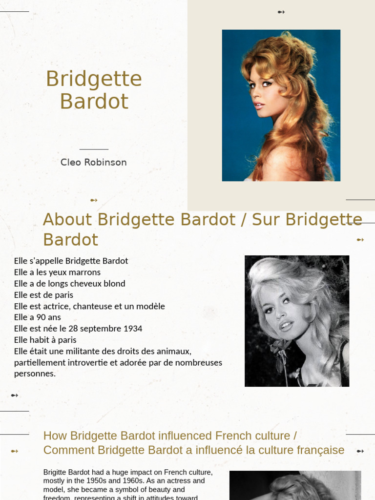 Presentation - Bridgette Bardot | PDF