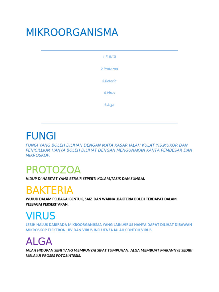 Mi Kro Organism A | PDF