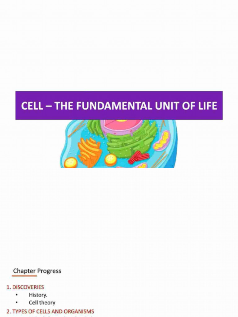 Cell - Unit of Life | PDF