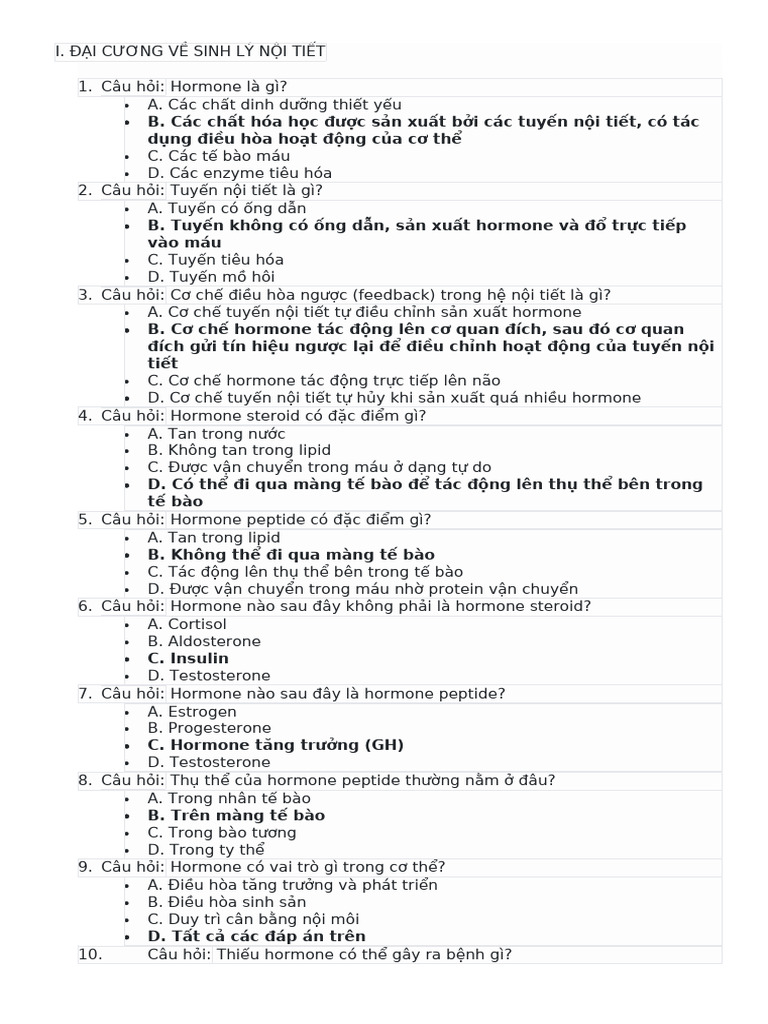 Gpsl- Noi Tiet- Tuyen Giap-tuyen Can Giap-tuyen Thượng Thận-tuyen Tuy Noi Tiet | PDF