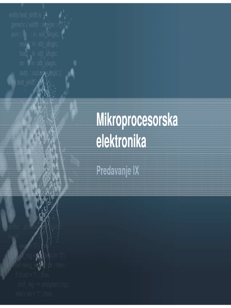 Predavanje 9 Tajmeri I Brojaci | PDF