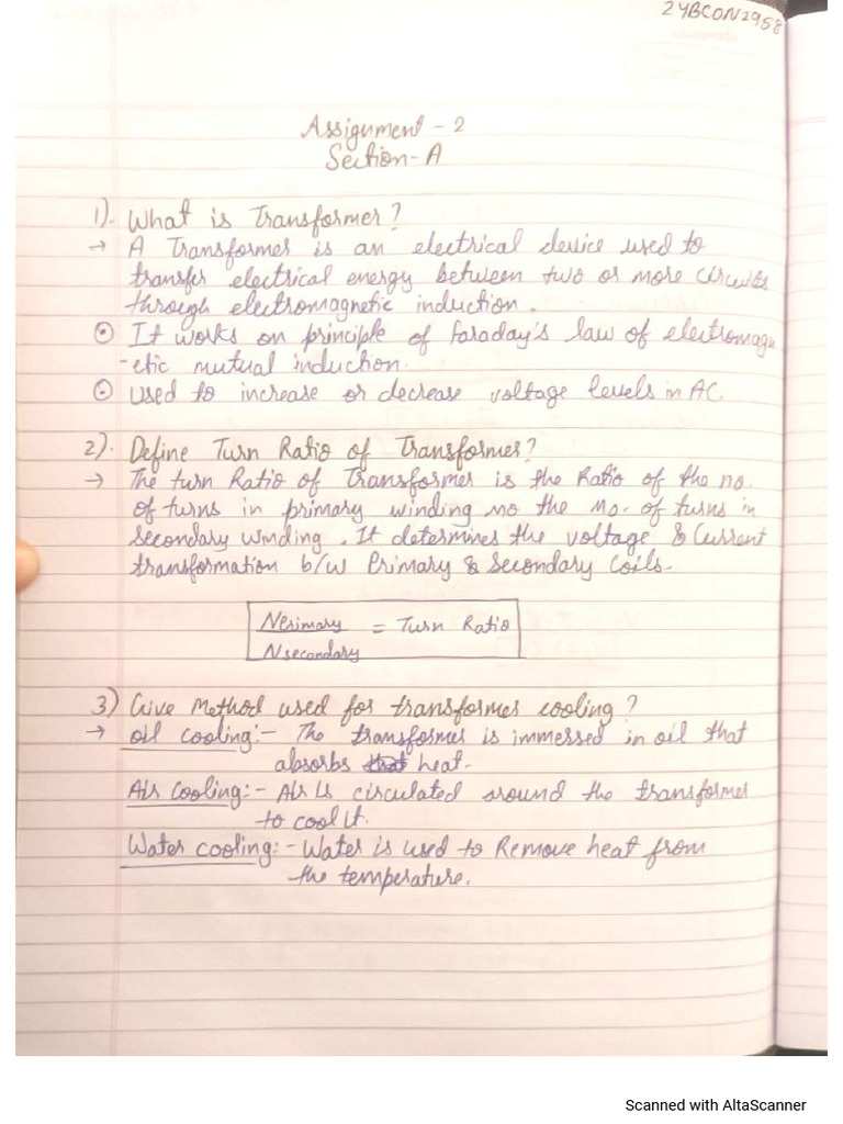 BEEE Assignment - 2-1 | PDF