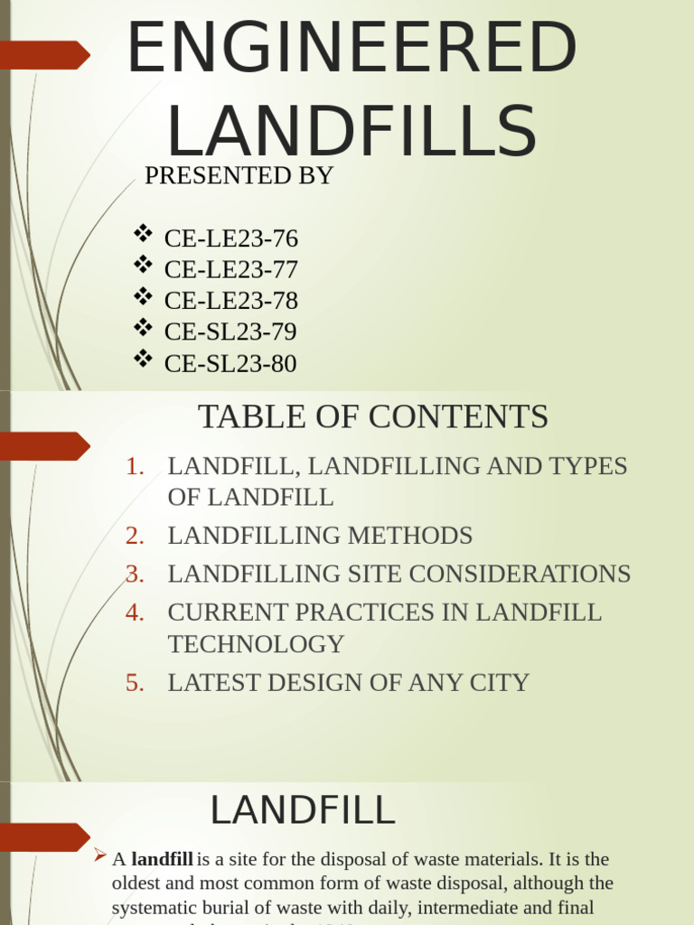 Engineered Landfills | PDF | Landfill | Waste