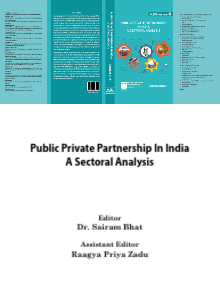 NLSIU Book Series 5 Public Private Partnership in India | PDF | Public–Private Partnership ...