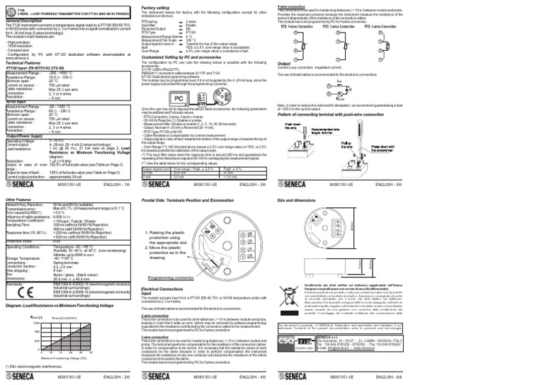 Seneca t120 Manual | PDF | Power Supply | Celsius