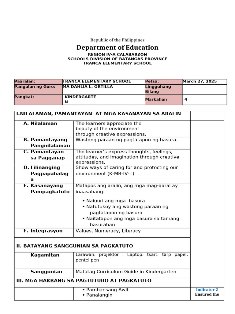 Lesson-Plan-Matatag-Format-1 | PDF