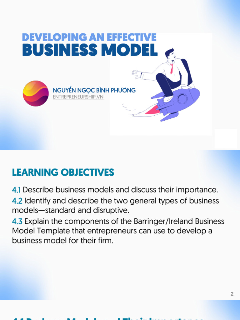 Developing An Effective Business Model | PDF | Business Model ...
