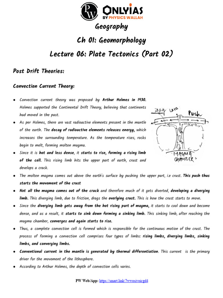 Geography CH 01: Geomorphology Lecture 06: Plate Tectonics (Part 02 ...