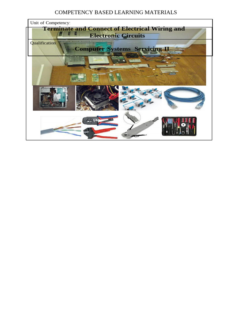 CBLM 6 Chs nc2 Terminating and Connect of Electrical Wiring and ...