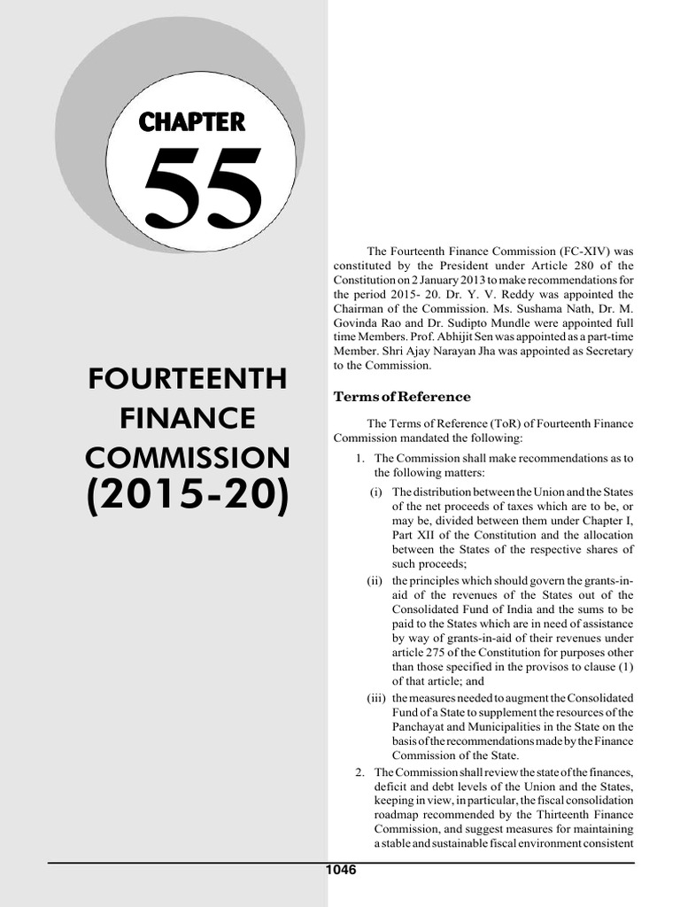 14 Finance Commission | PDF | Human Migration | Taxes