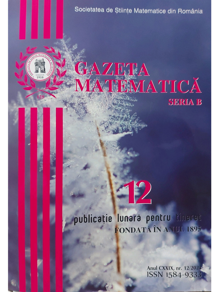 Gazeta Matematica NR 12 - 2024 | PDF
