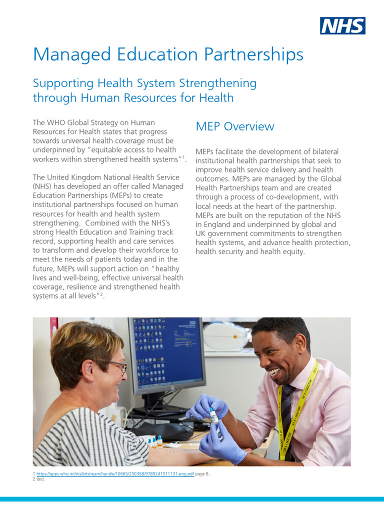 MEP Brochure January 2023 | PDF | Health Human Resources | National ...