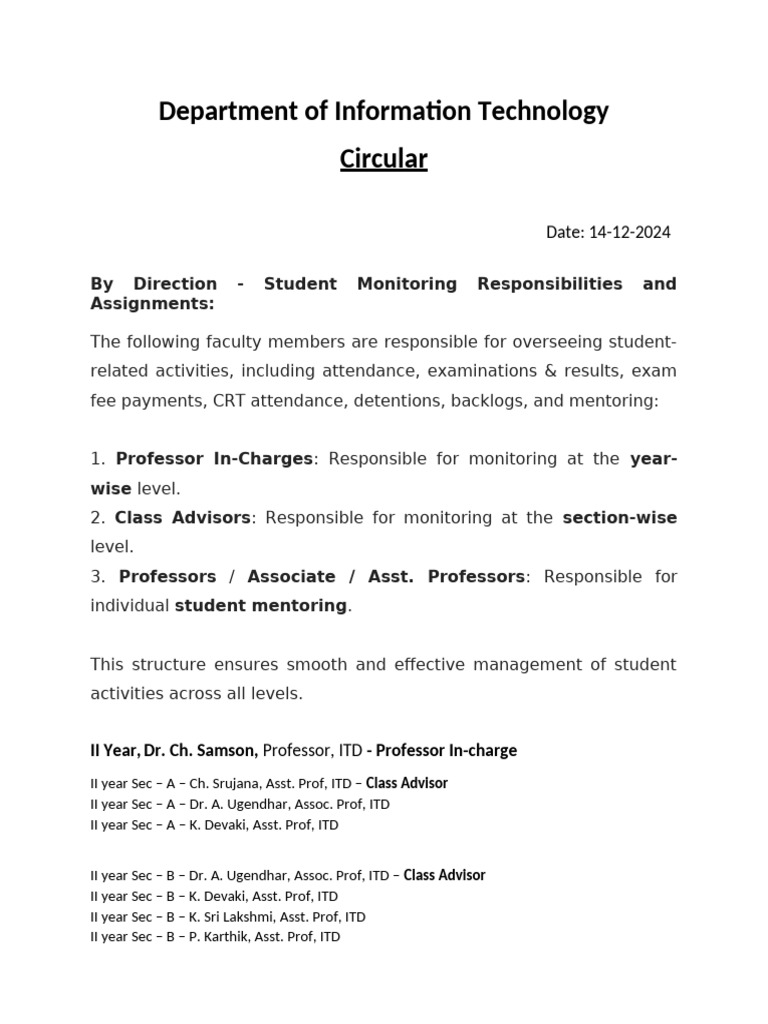 Organogram - Circular | PDF