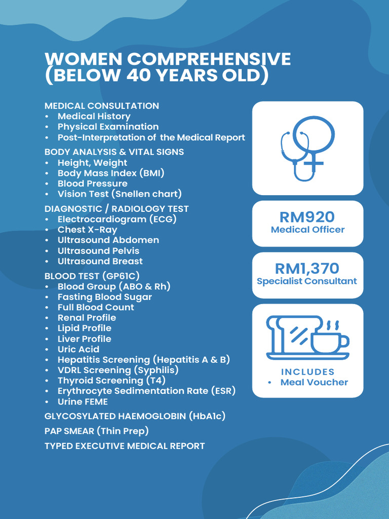 Health Screening Packages 2024 - KPJ Damansara - Split | PDF