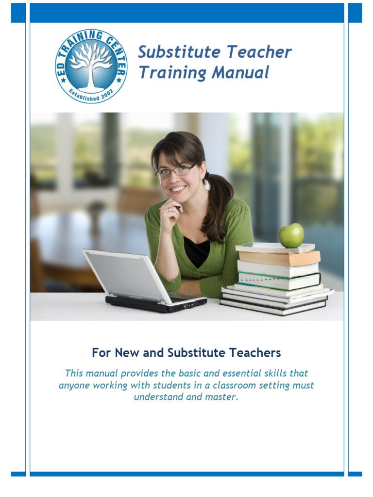 Substitute Teacher Training Manual 5 | PDF | Learning | Teachers