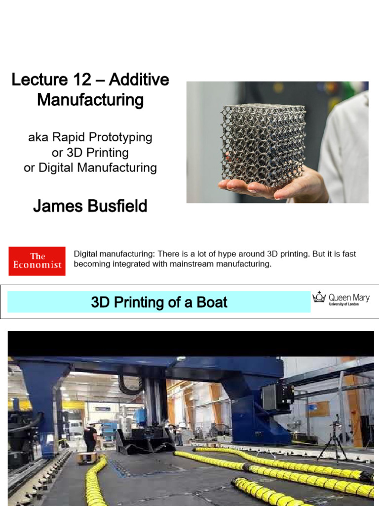 Additive Manufacturing | PDF | 3 D Printing | Physical Sciences