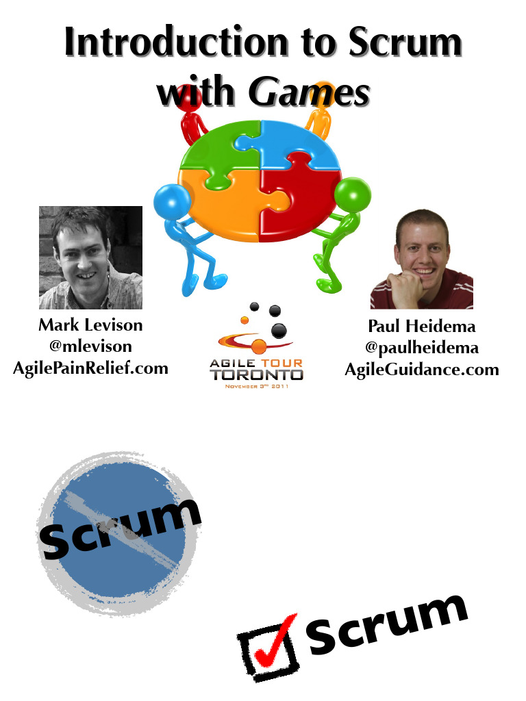 Intro To Scrum With Games Slides Mark Levison and Paul Heidema | PDF
