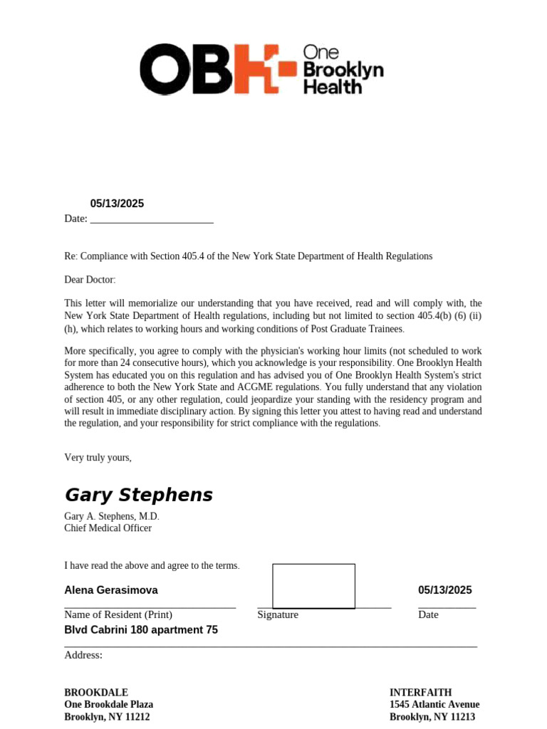 405 Regulation Letters Fillable 2019 | PDF
