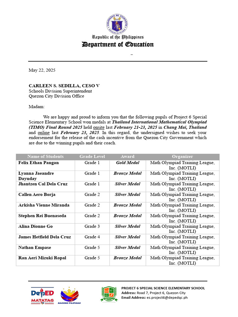 2025 TIMO Incentive Letter | PDF