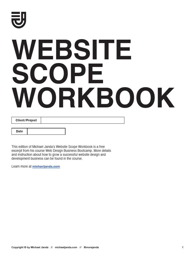 Website Scope Workbook-General | PDF | Websites | Computing