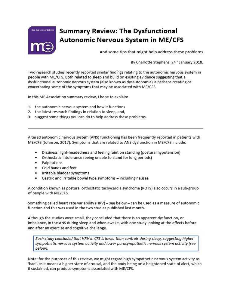 Disautonomía en FM y SFC | PDF | Heart Rate | Vagus Nerve