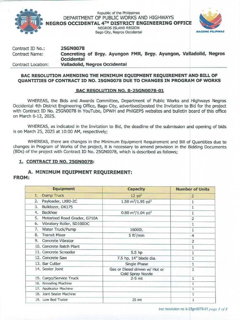 BAC Resolution | PDF